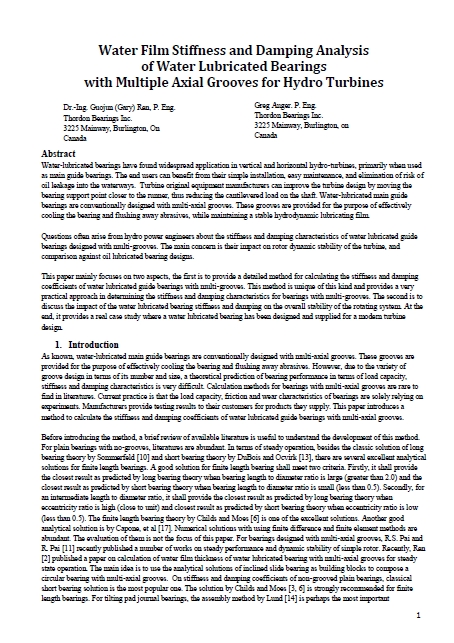 Research_H - TGB - Water Film Stiffness and Damping Analysis ...